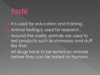 Animal testing presentation | PPTX