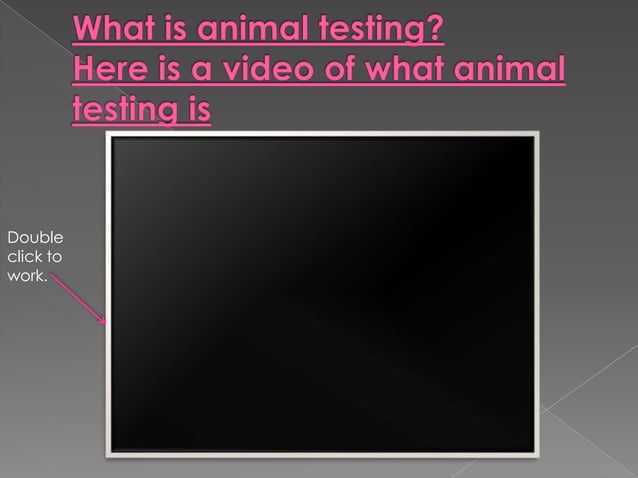 Animal testing presentation | PPTX