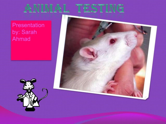 Animal testing sarah ahmad 716[2] | PPT