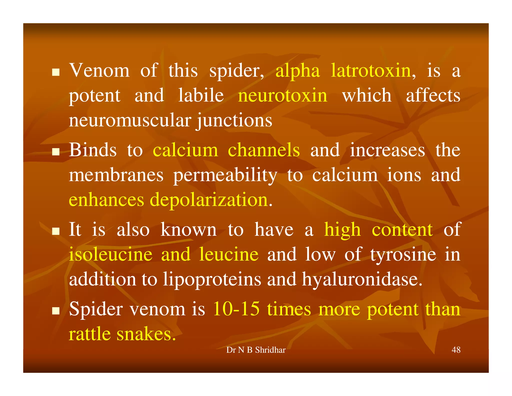 Animal toxins zootoxins and snake venom toxicity by Dr N B Shridhar | PDF