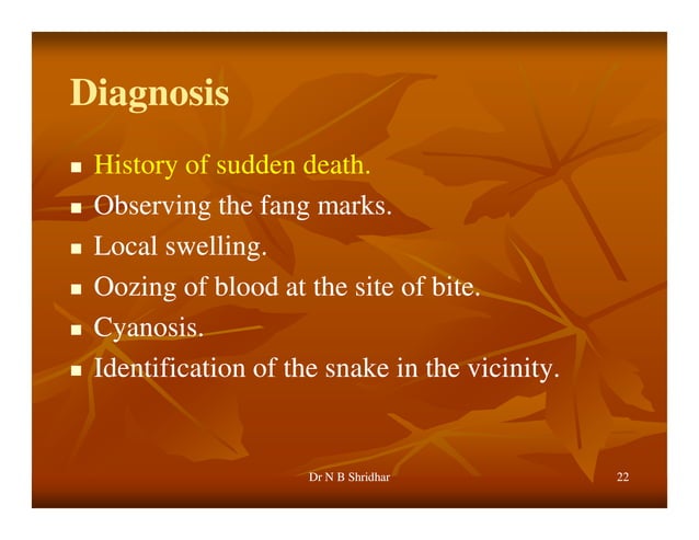 Animal toxins zootoxins and snake venom toxicity by Dr N B Shridhar | PDF