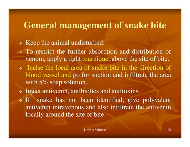 Animal toxins zootoxins and snake venom toxicity by Dr N B Shridhar | PDF