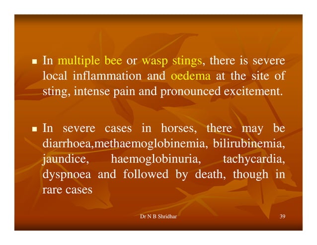Animal toxins zootoxins and snake venom toxicity by Dr N B Shridhar | PDF