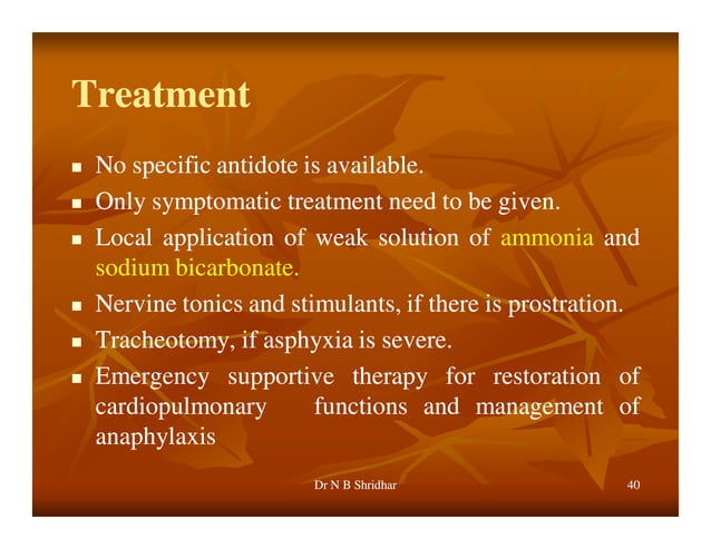 Animal toxins zootoxins and snake venom toxicity by Dr N B Shridhar | PDF