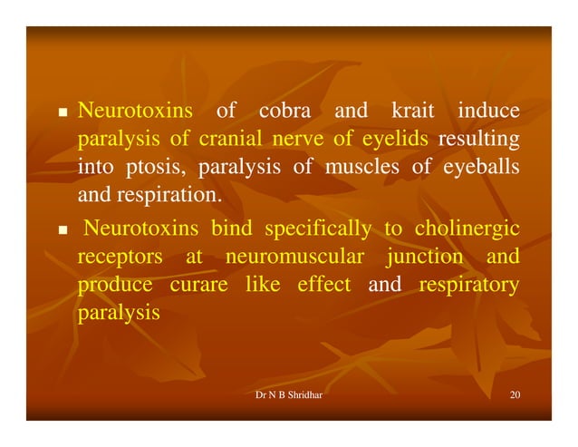 Animal toxins zootoxins and snake venom toxicity by Shridhar N B | PDF