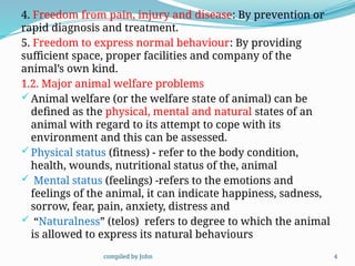 Animal walfare.pOERPOINT FOR TVET STUDENTS | PPTX