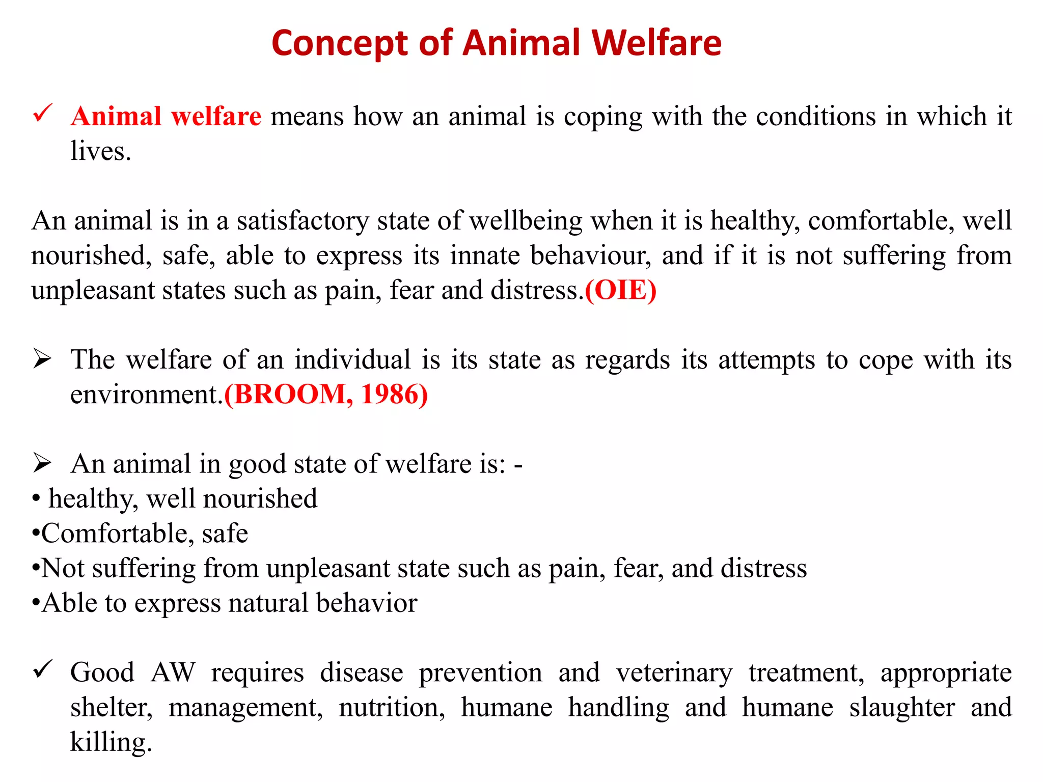 Animal welfare | PPTX
