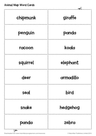 Animal world map_activities | PDF