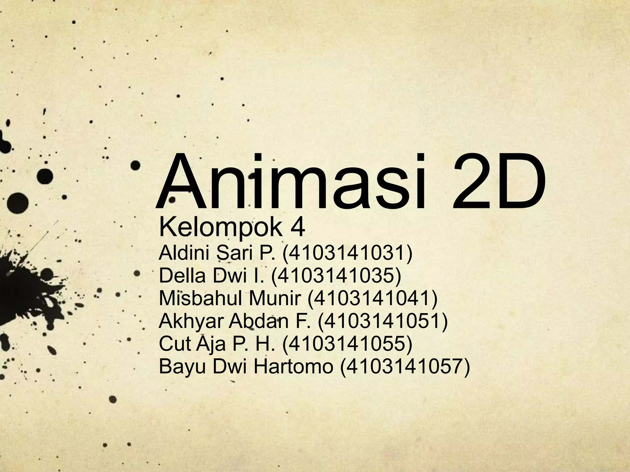 Animasi 2D | PPTX
