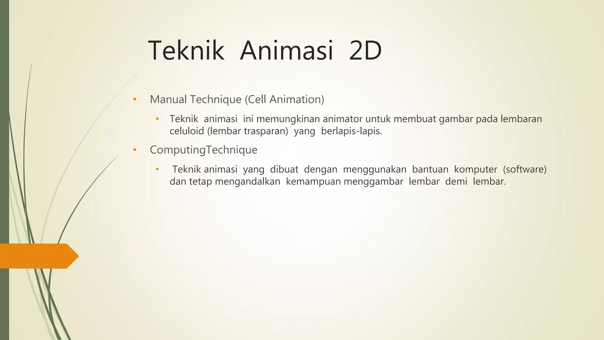 Pengenalan Animasi 2 D | PPT