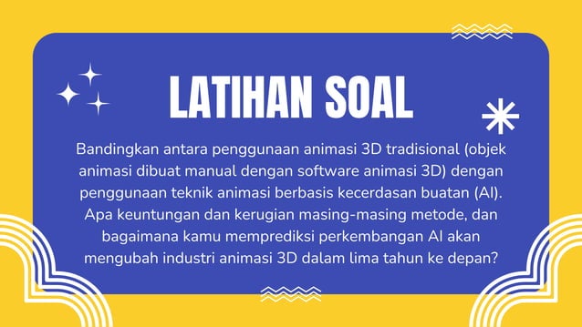 Pengenalan Animasi 3D untuk pemula yang wajib diketahui | PPT