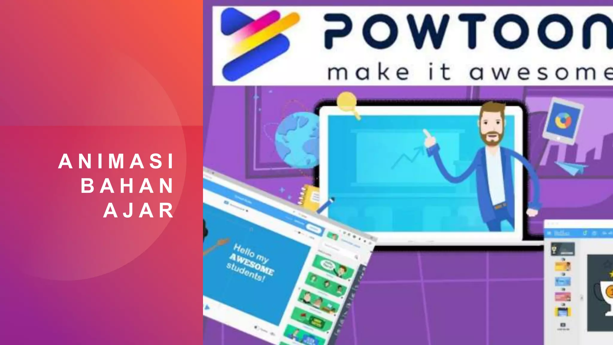 Animasi bahan ajar dengan Powtoon | PPTX