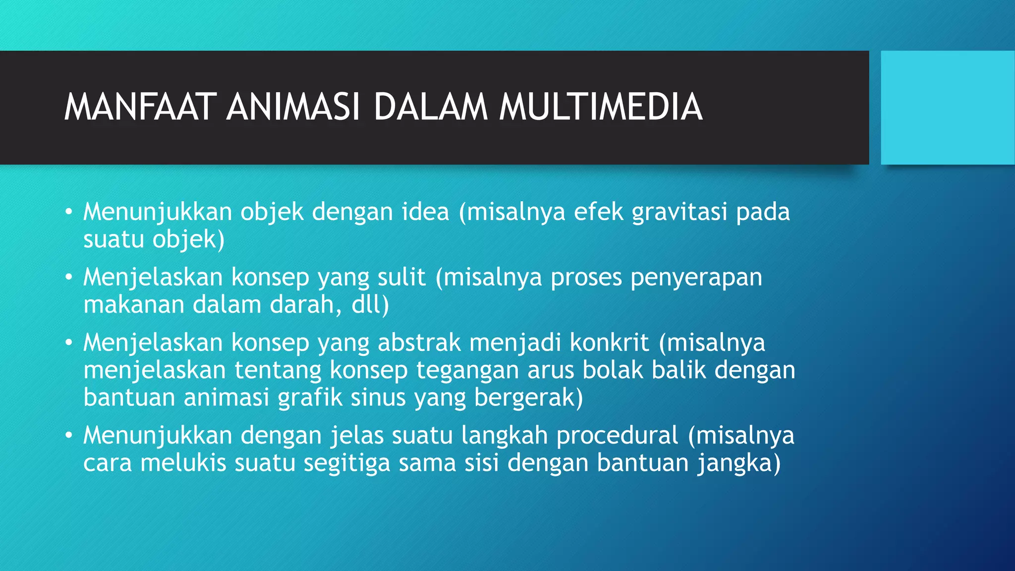 Animasi dalam Multimedia | PPTX