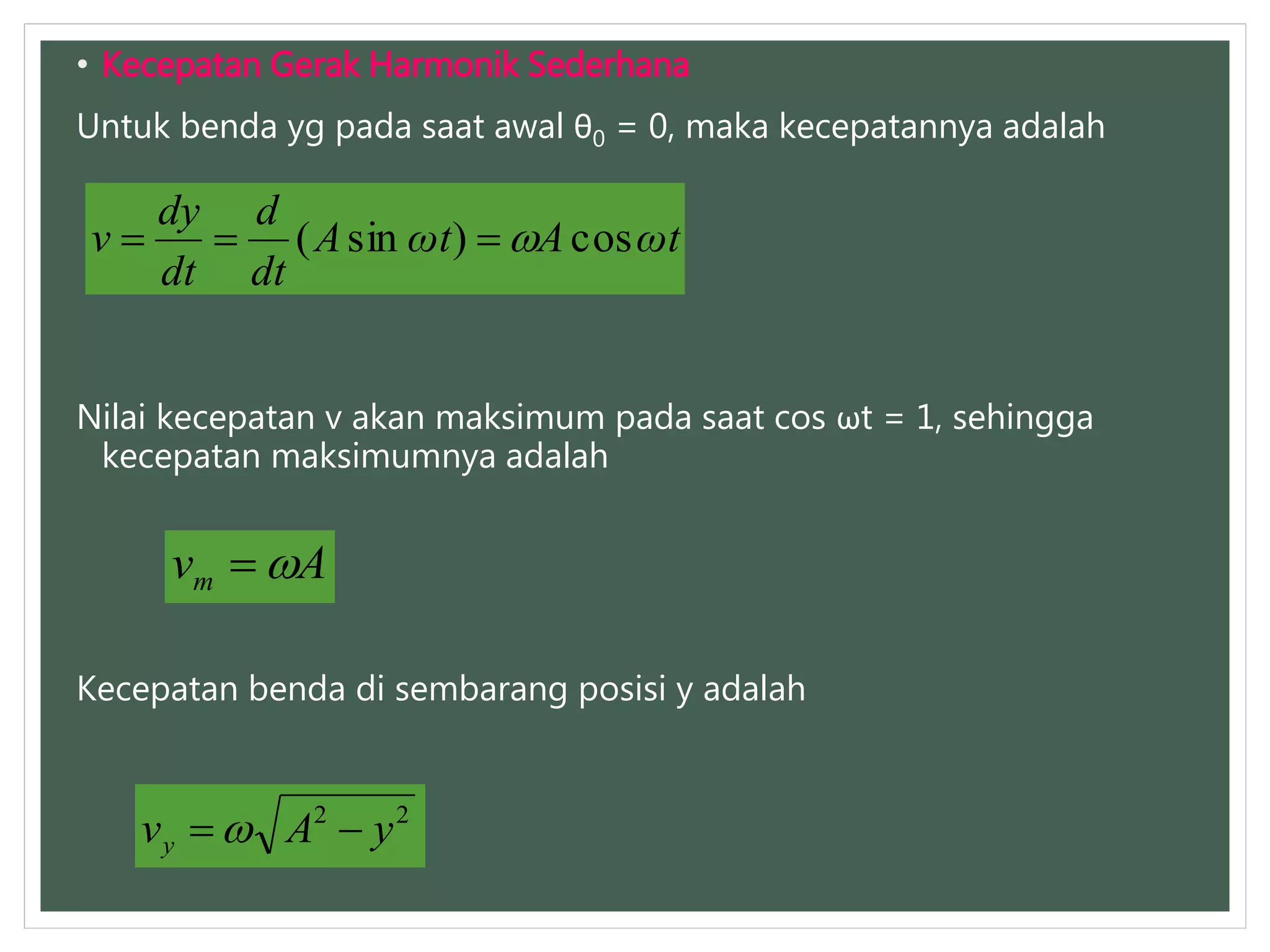 Animasi gerak harmonis | PPTX