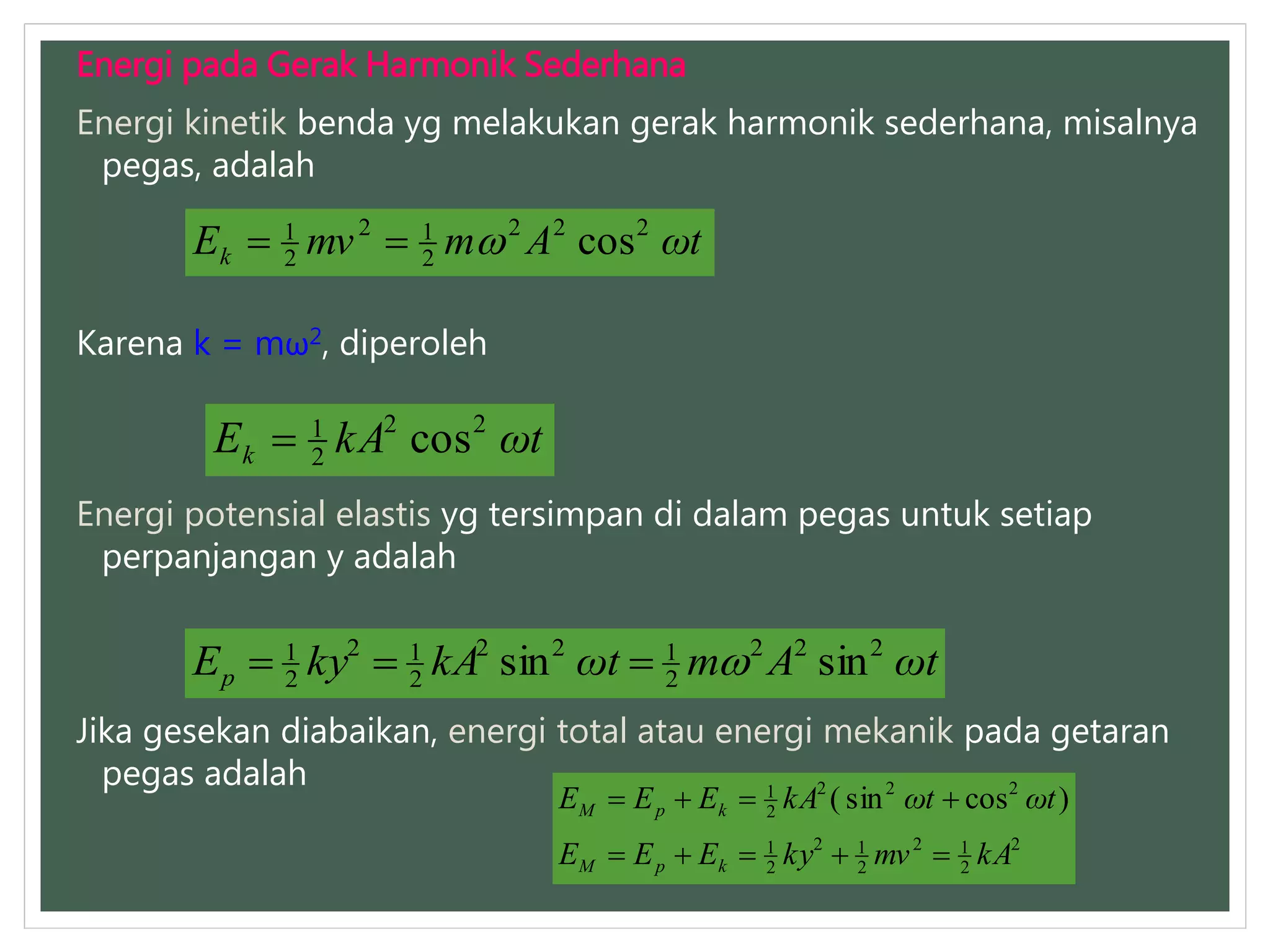 Animasi gerak harmonis | PPTX