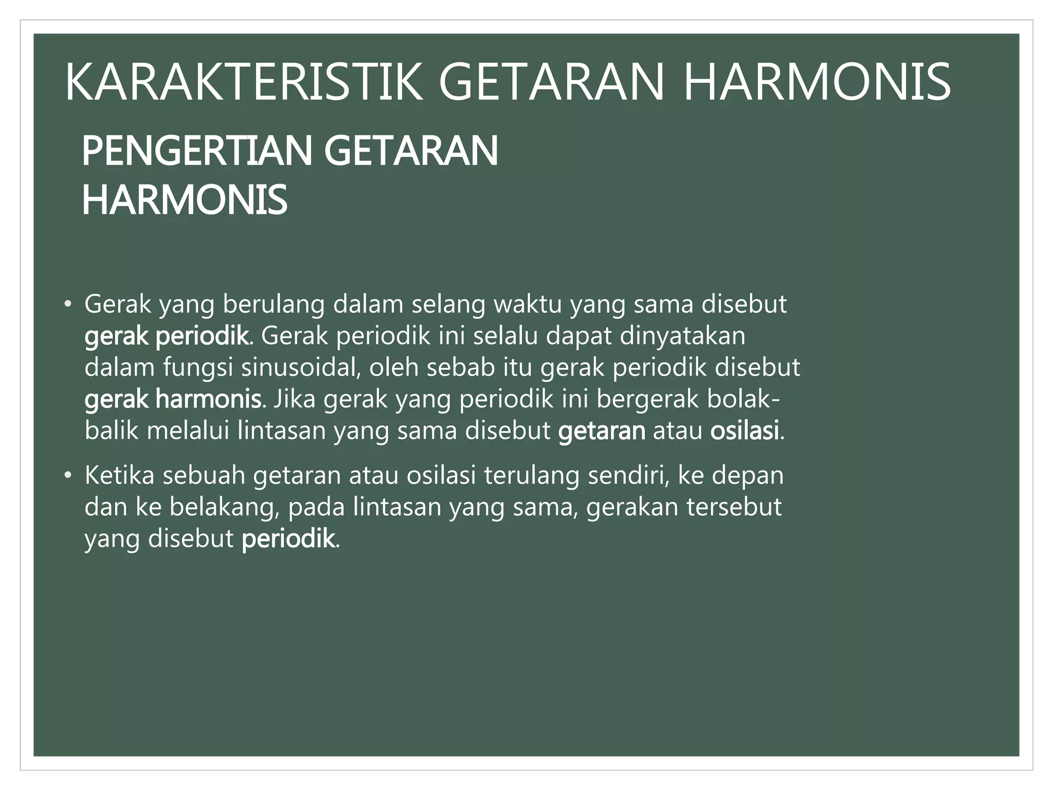 Animasi gerak harmonis | PPTX