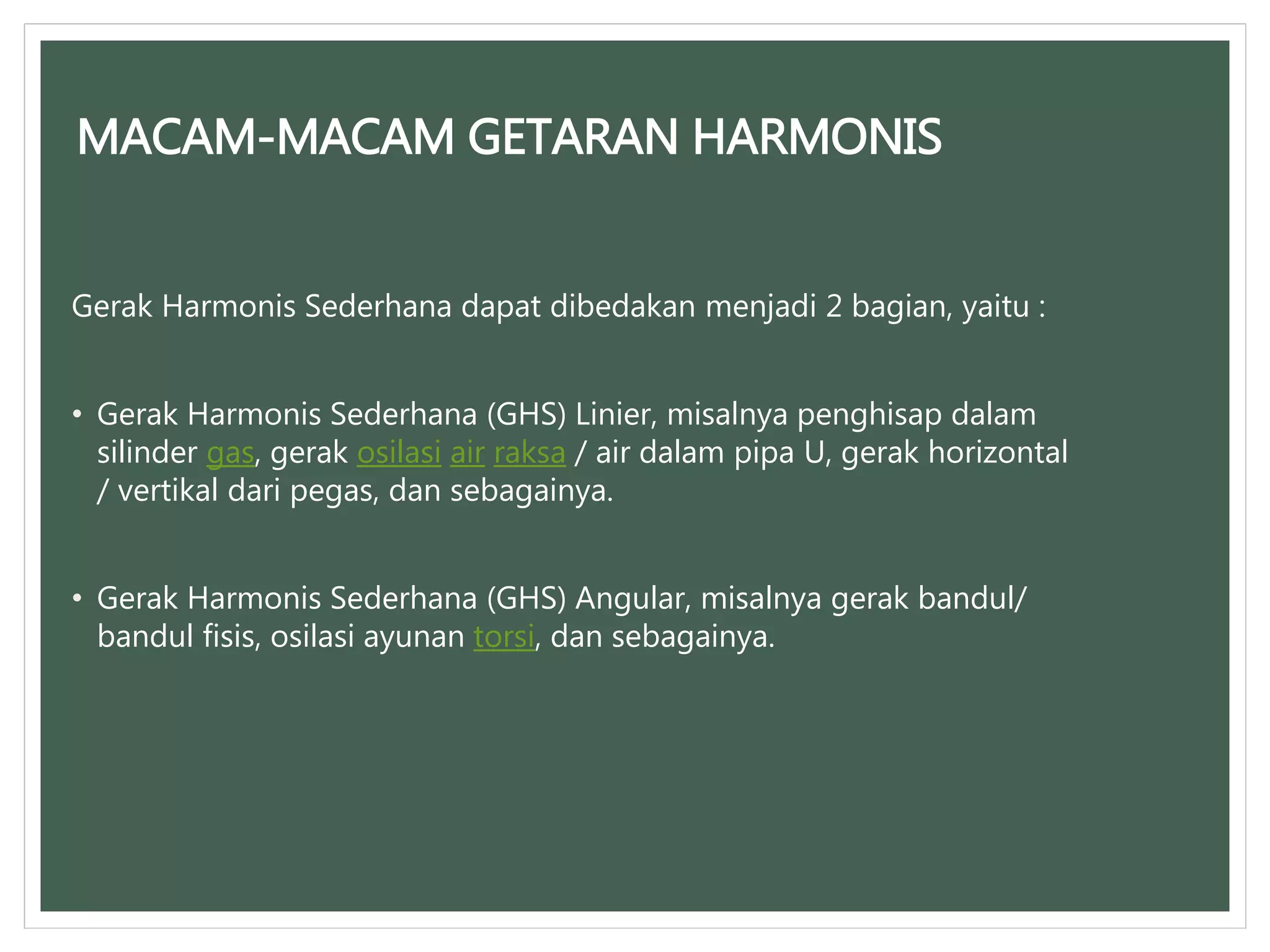 Animasi gerak harmonis | PPTX