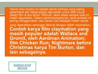 Animasi stop motion | PPTX