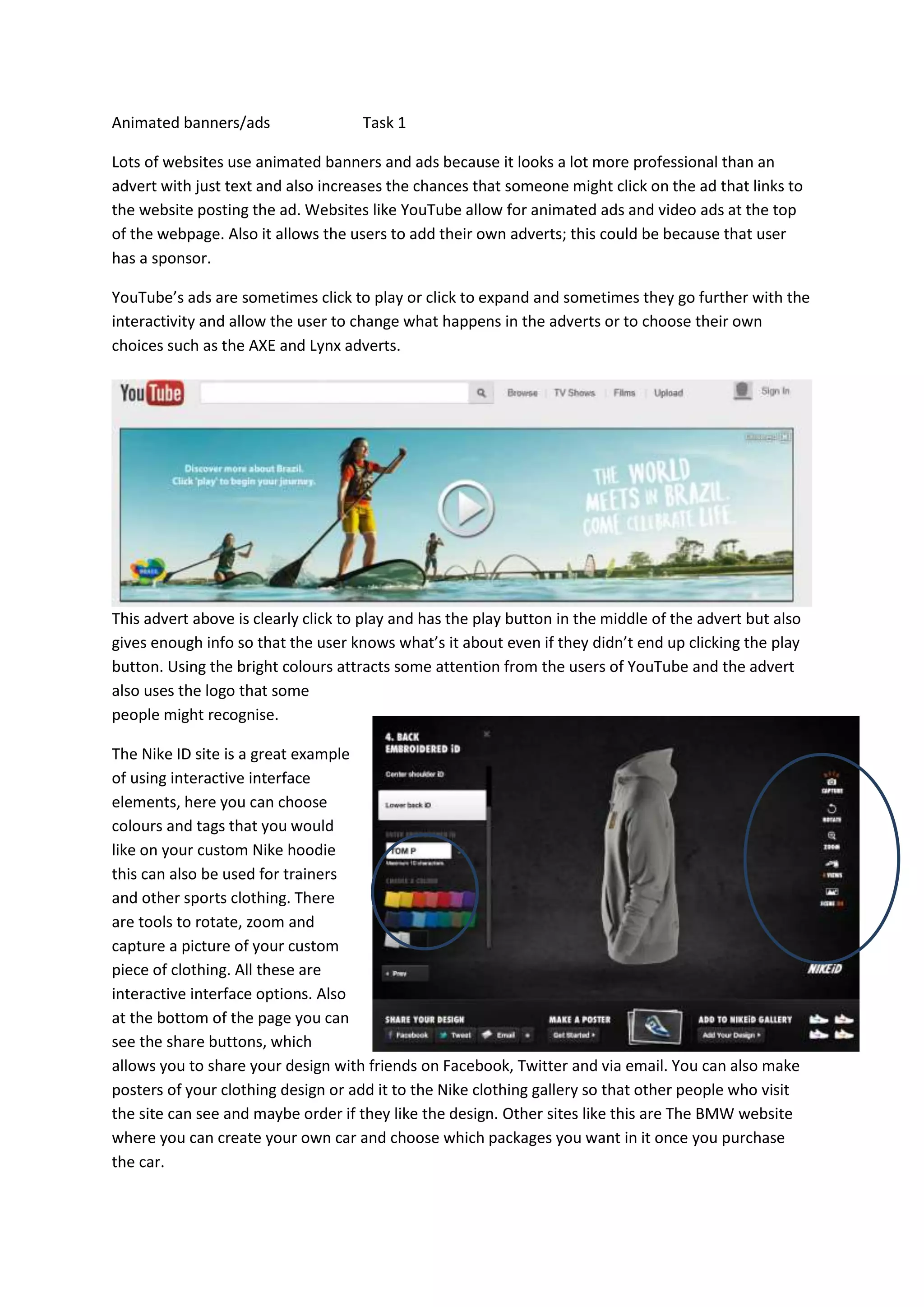 Animated banners task 1 | PDF