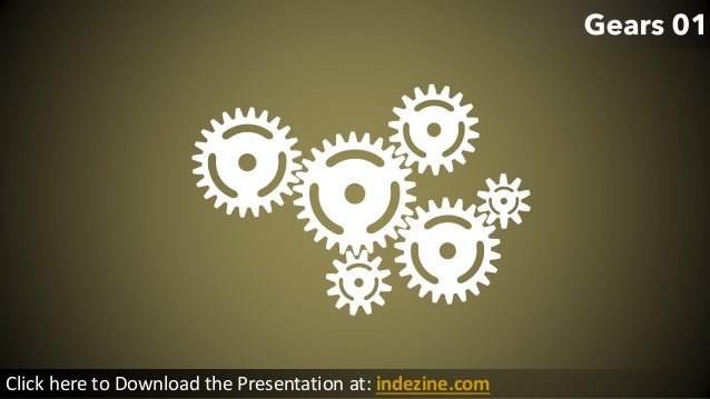 Animated Gear Graphics for PowerPoint - Series 01
