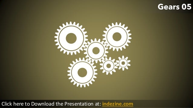 Animated Gear Graphics for PowerPoint - Series 01