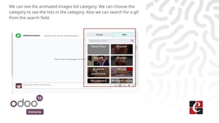 Animated GIF in Odoo 18 Discuss - Odoo 18 | PPTX