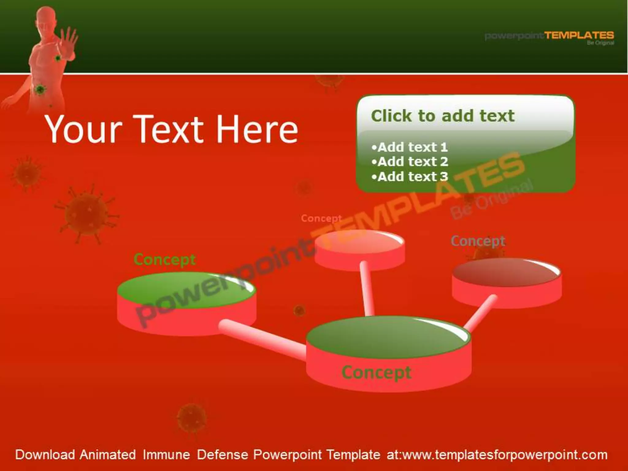 Animated Immune Defense Powerpoint Template | PPT