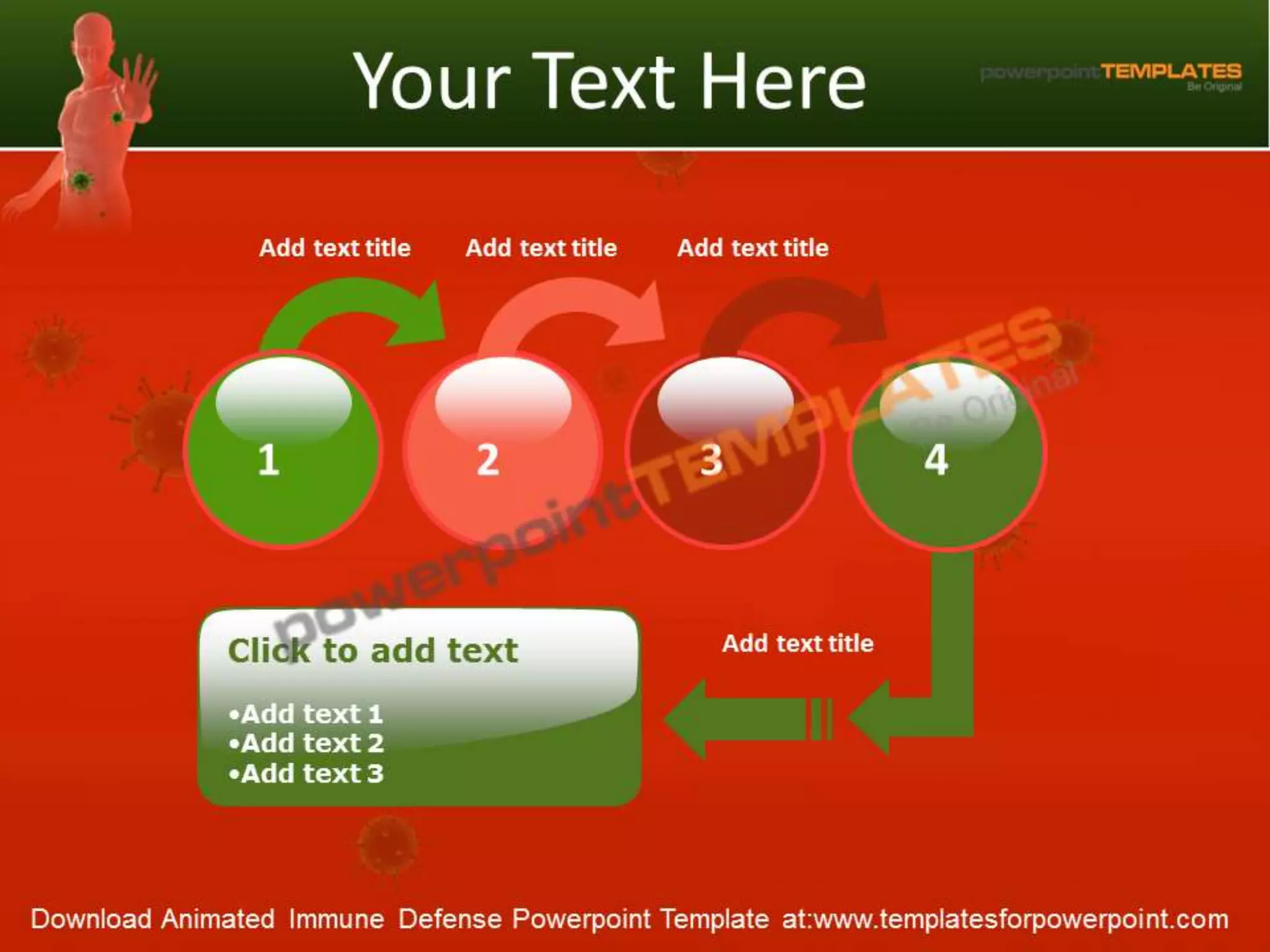 Animated Immune Defense Powerpoint Template | PPT