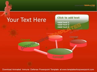 Animated Immune Defense Powerpoint Template | PPT