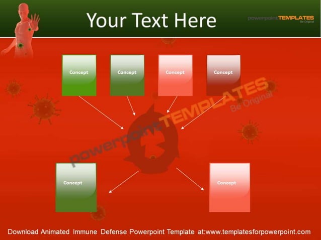 Animated Immune Defense Powerpoint Template | PPT