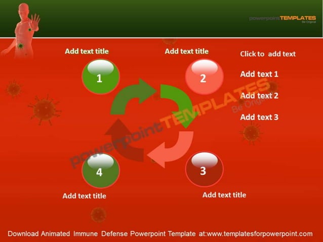 Animated Immune Defense Powerpoint Template | PPT