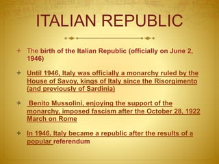 Presentation on Italy | PPTX