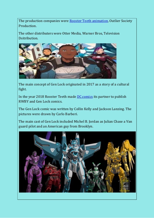 ANIMATED SERIES GEN LOCK | PDF