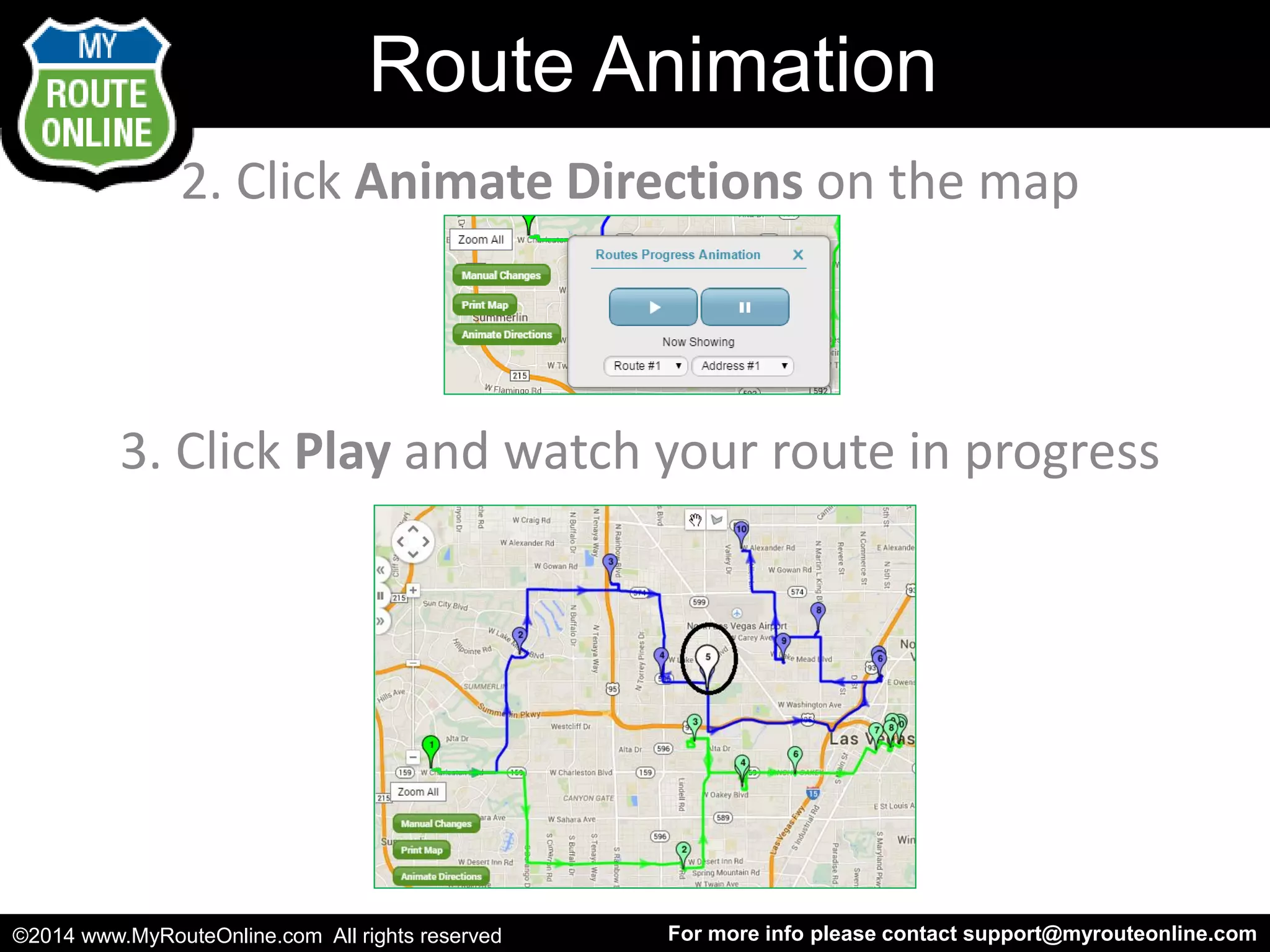 Animate route | PPT Animate route | PPT