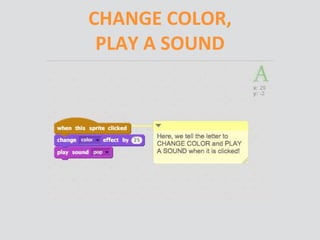 Animate your name in SCRATCH | PPTX