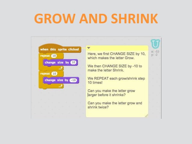 Animate your name in SCRATCH | PPTX