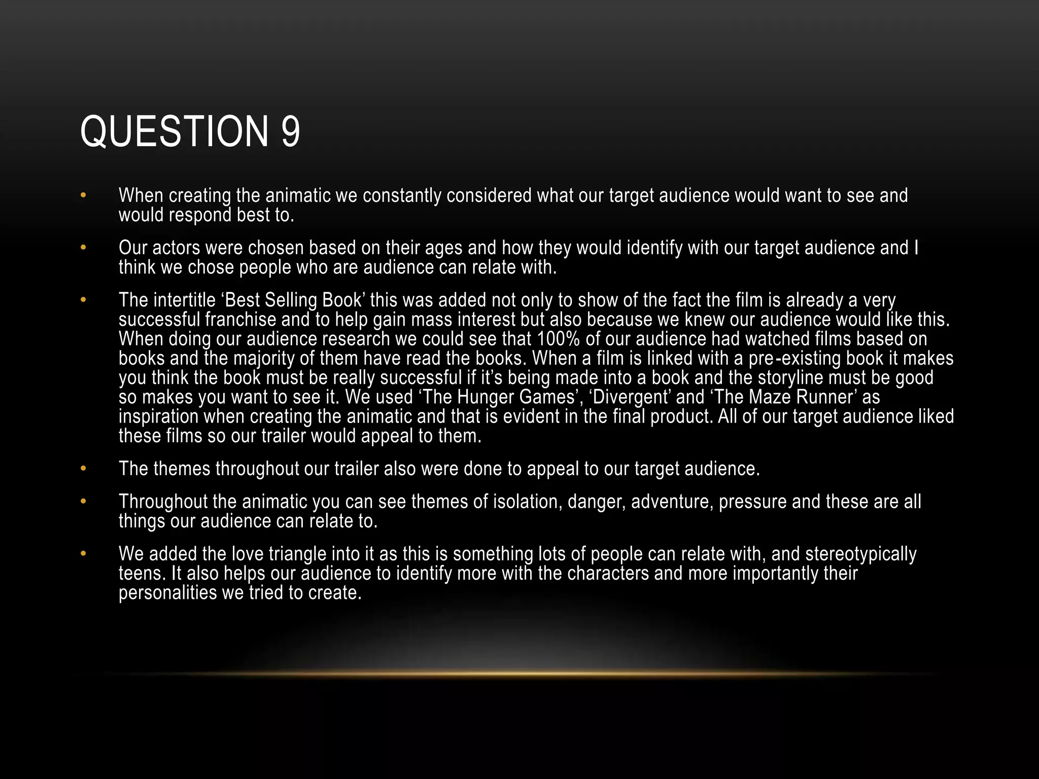 Animatic analysis | PPTX