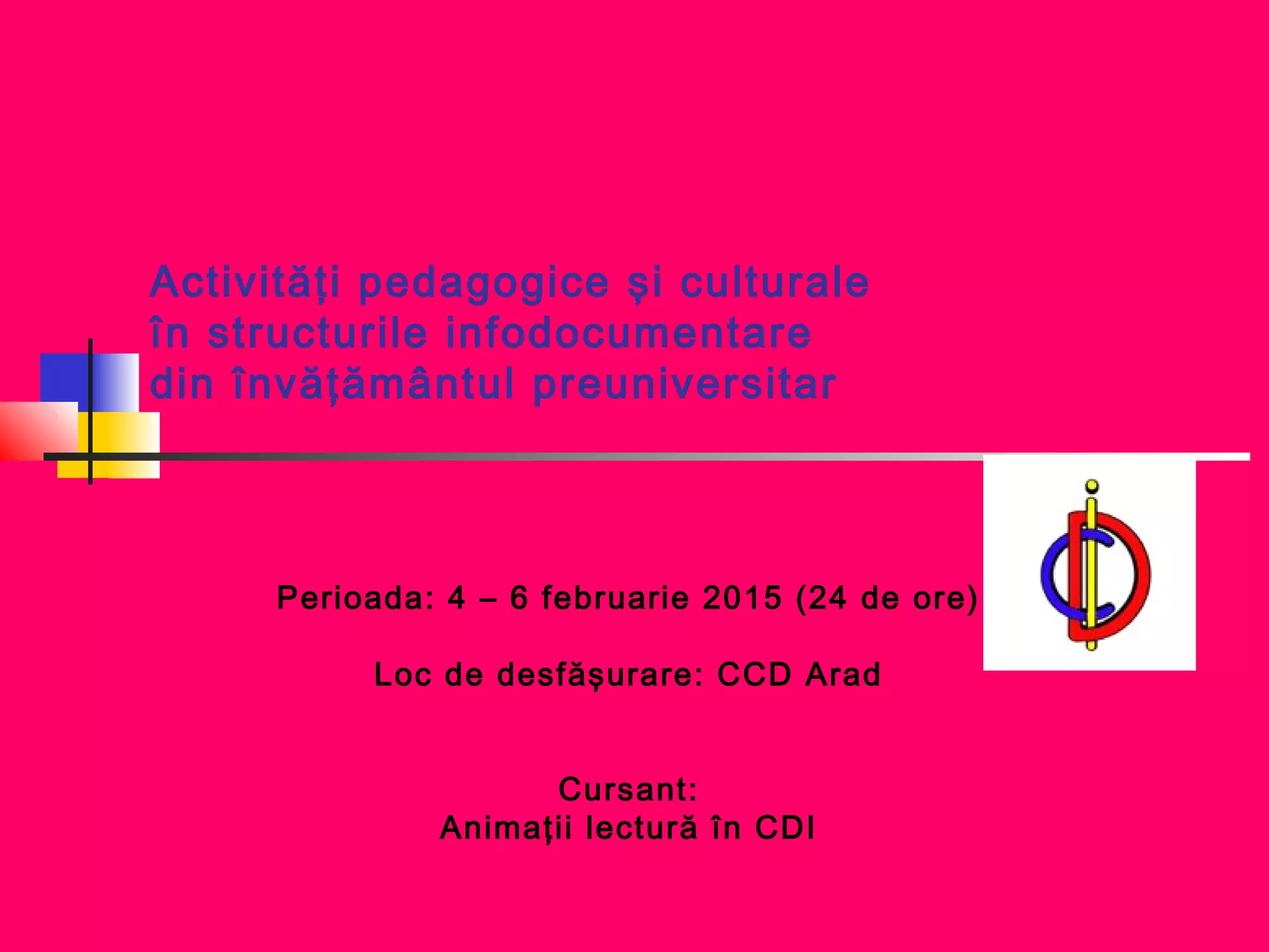 Animatii lectura in cdi | PPT