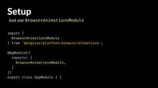 Animating angular applications | PDF