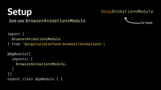 Animating angular applications | PDF