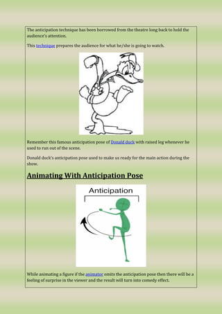 Animating Character With Anticipation | PDF