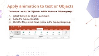 Powerppoint lesson 1 Animating text and Objects.pptx