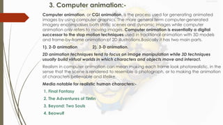 Animation | PPTX | Computer Animation | Computer Software and Applications