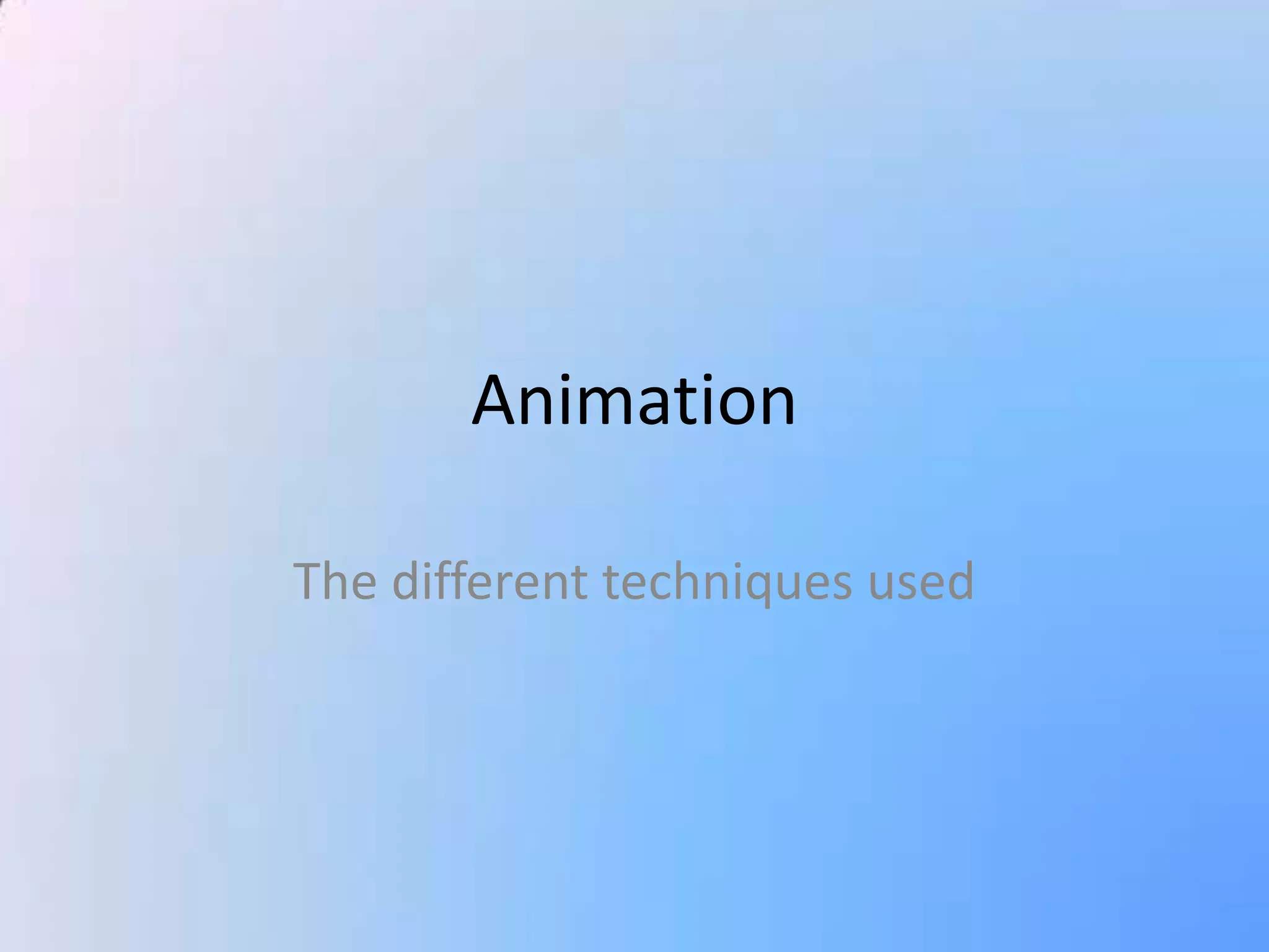 Animation | PPTX | Computer Animation | Computer Software and Applications