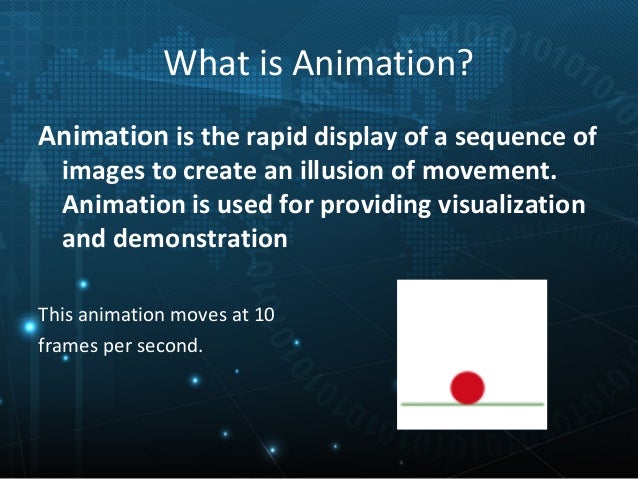 What's Animation and its uses?