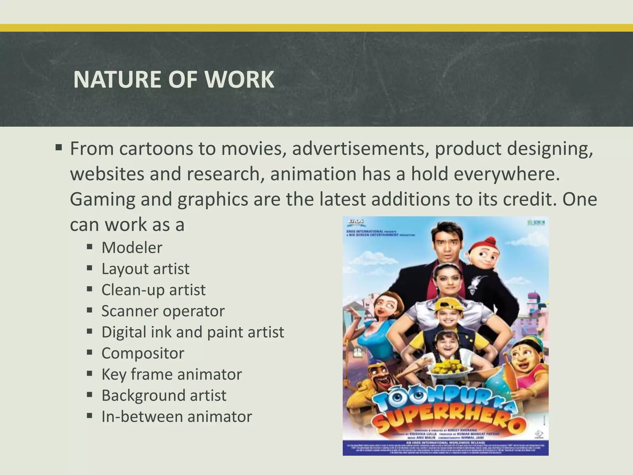 Career in Animation | PPTX