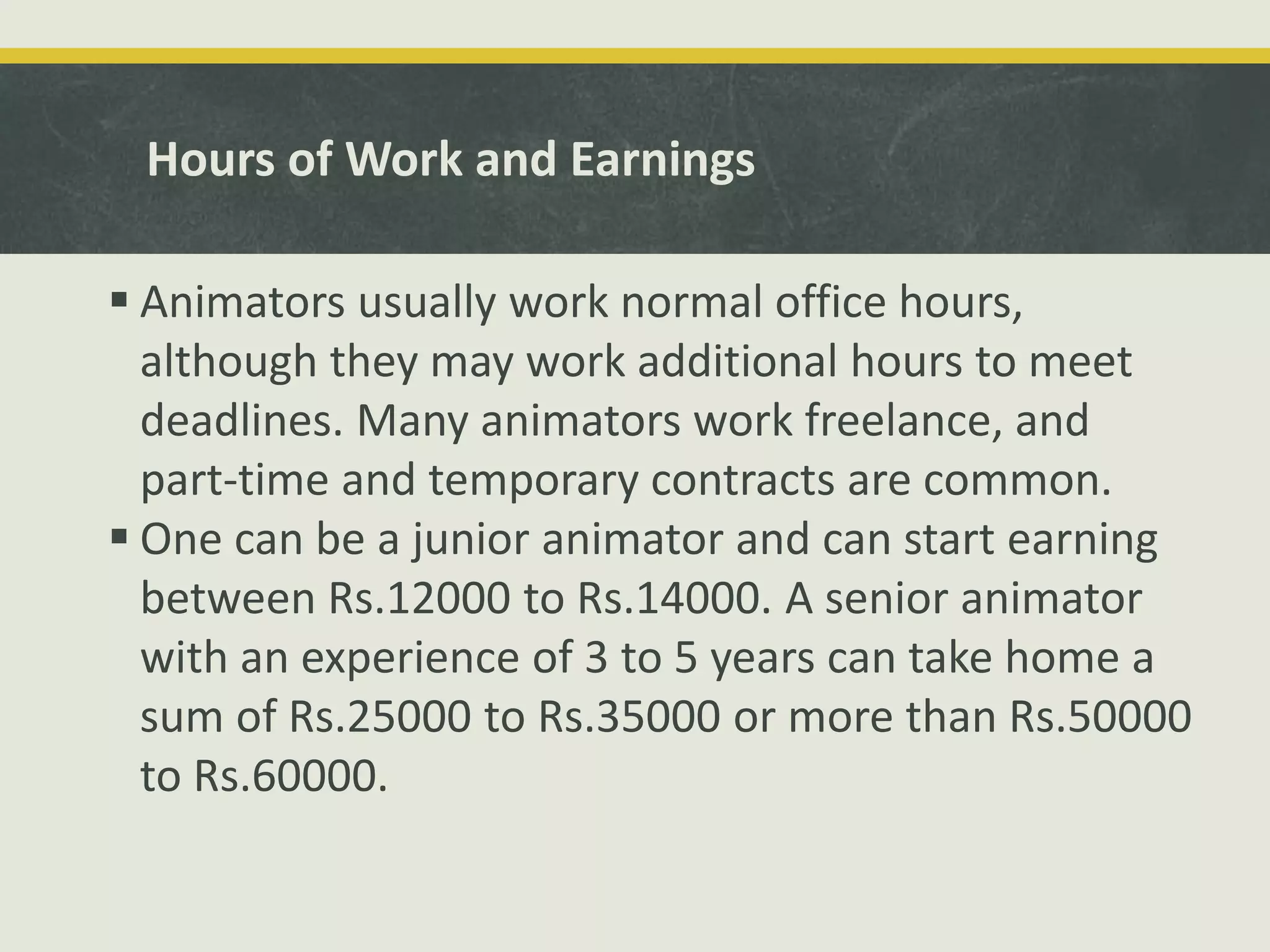 Career in Animation | PPTX