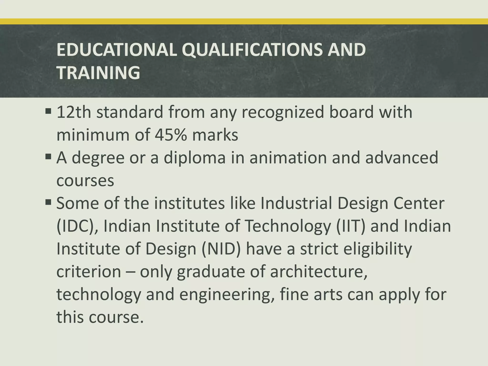 Career in Animation | PPTX