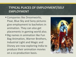 Career in Animation | PPTX