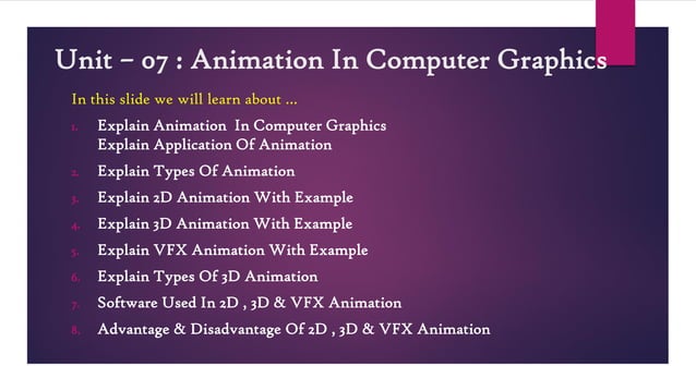 Explain Animation & Types Of Animation In Computer Graphics | PDF